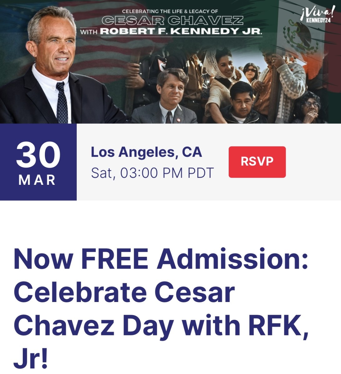 Cesar Chavez Family Outraged RFK Jr is Using Father's Name ...