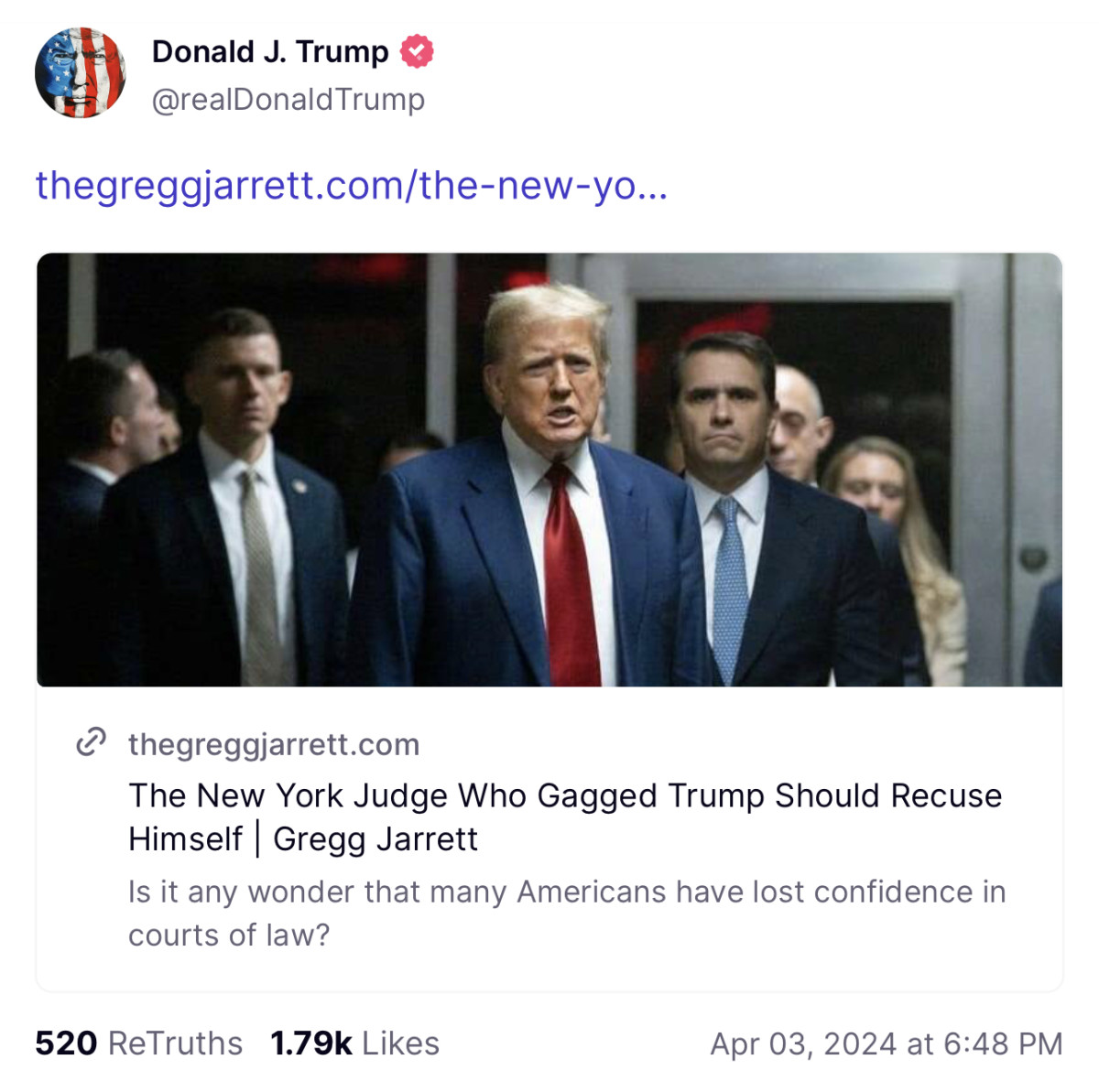 Trump Posts Multiple Articles Attacking Judge’s Family Despite Expanded Gag Order - MeidasTouch News