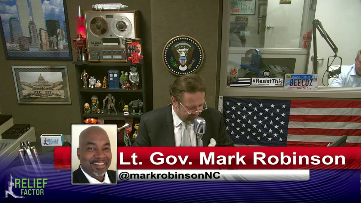 Mark Robinson said he was working in a factory and going to school ...