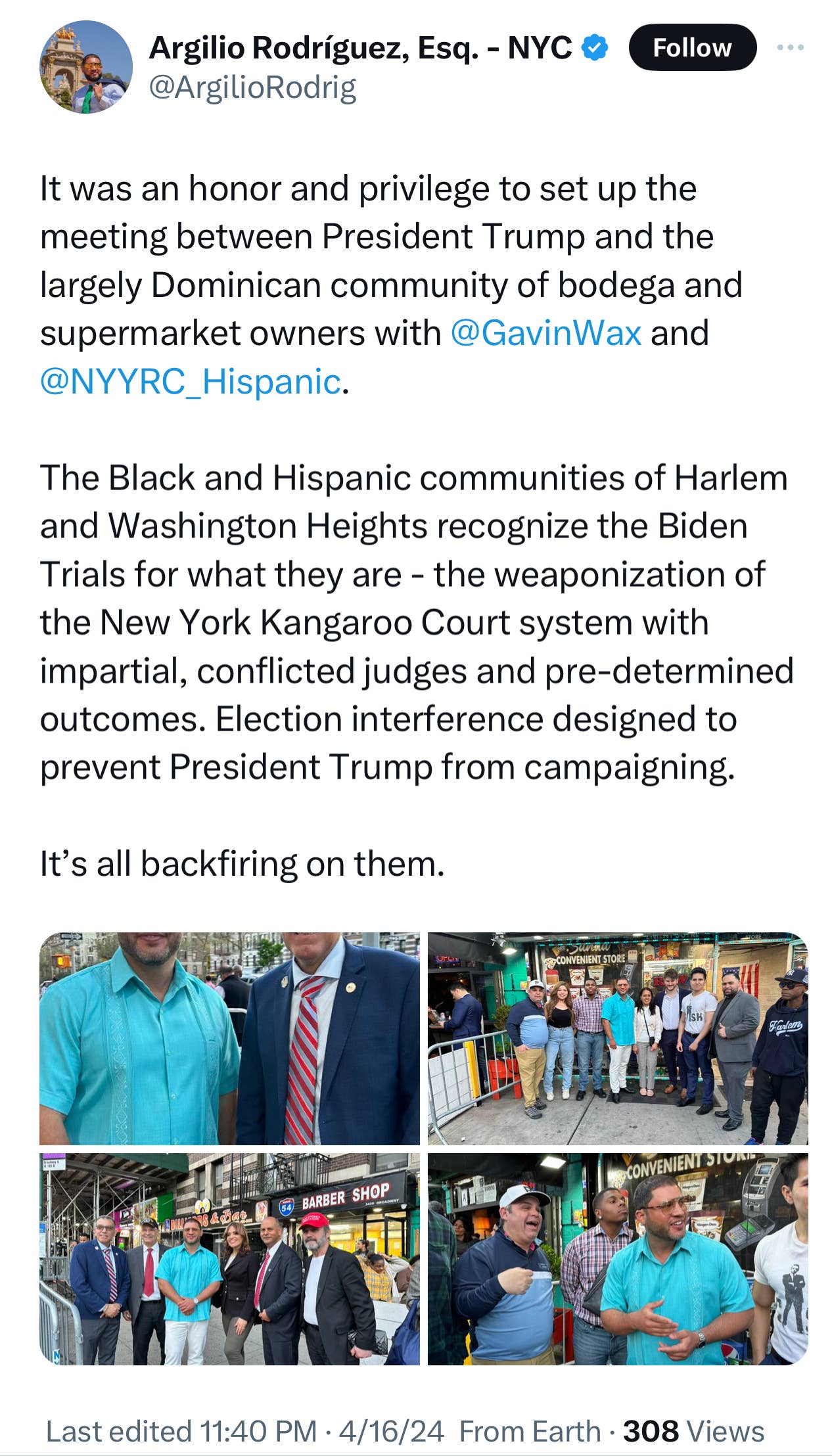 Busted! Trump's Harlem Bodega Visit Was Organized by Pro-Trump ...