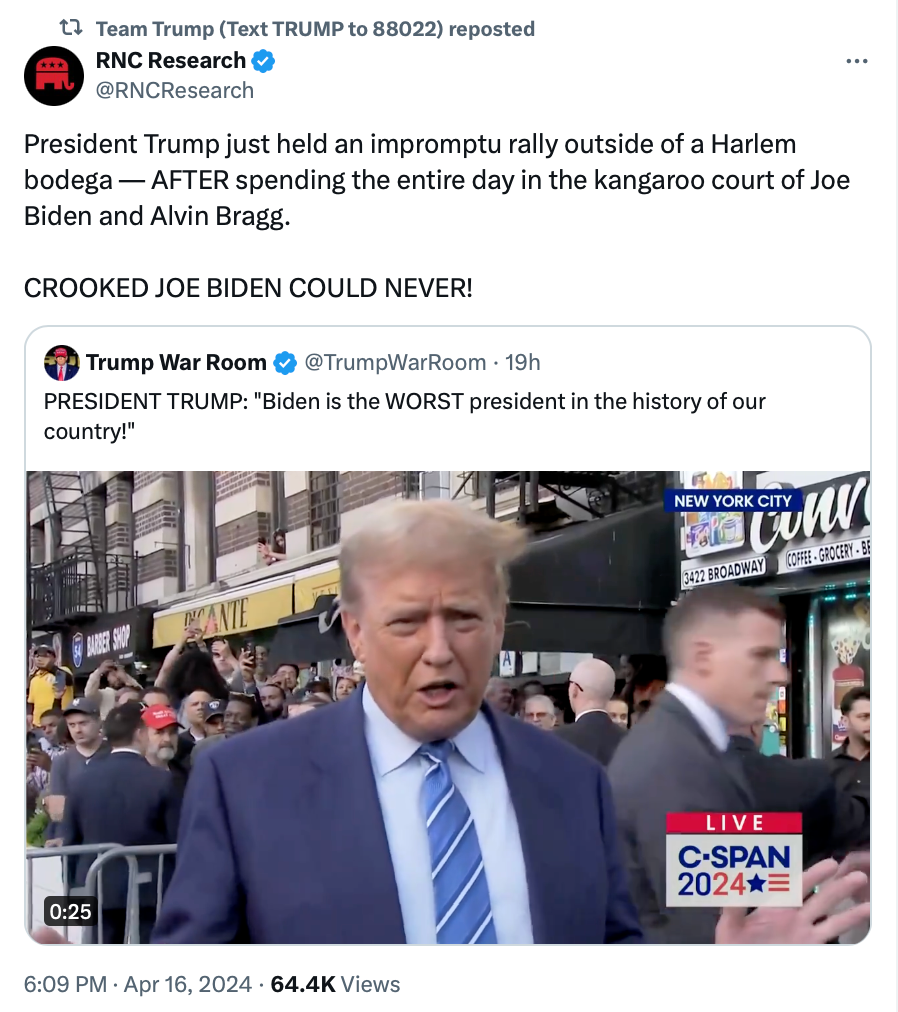 Busted! Trump's Harlem Bodega Visit Was Organized by Pro-Trump ...