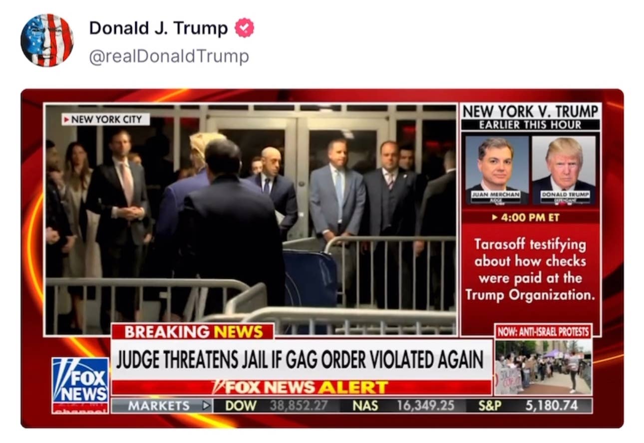 Trump Continues to Test Gag Order Limits with 3 More Truth Social Posts ...