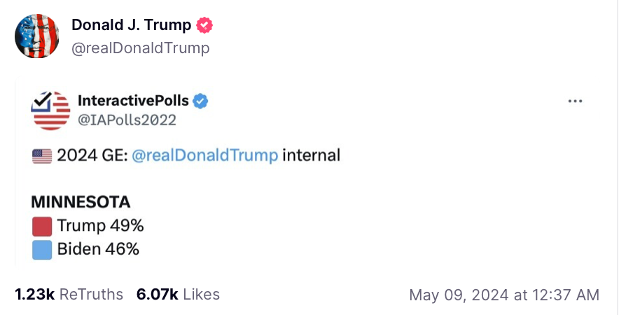Trump Deleted Polls Numbers Showing Him Tied With Joe Biden ...