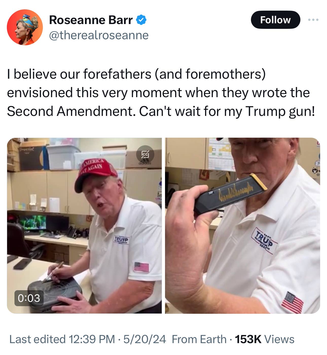 Trump Signs Firearm Case and Magazine in Potential Bond Violation ...