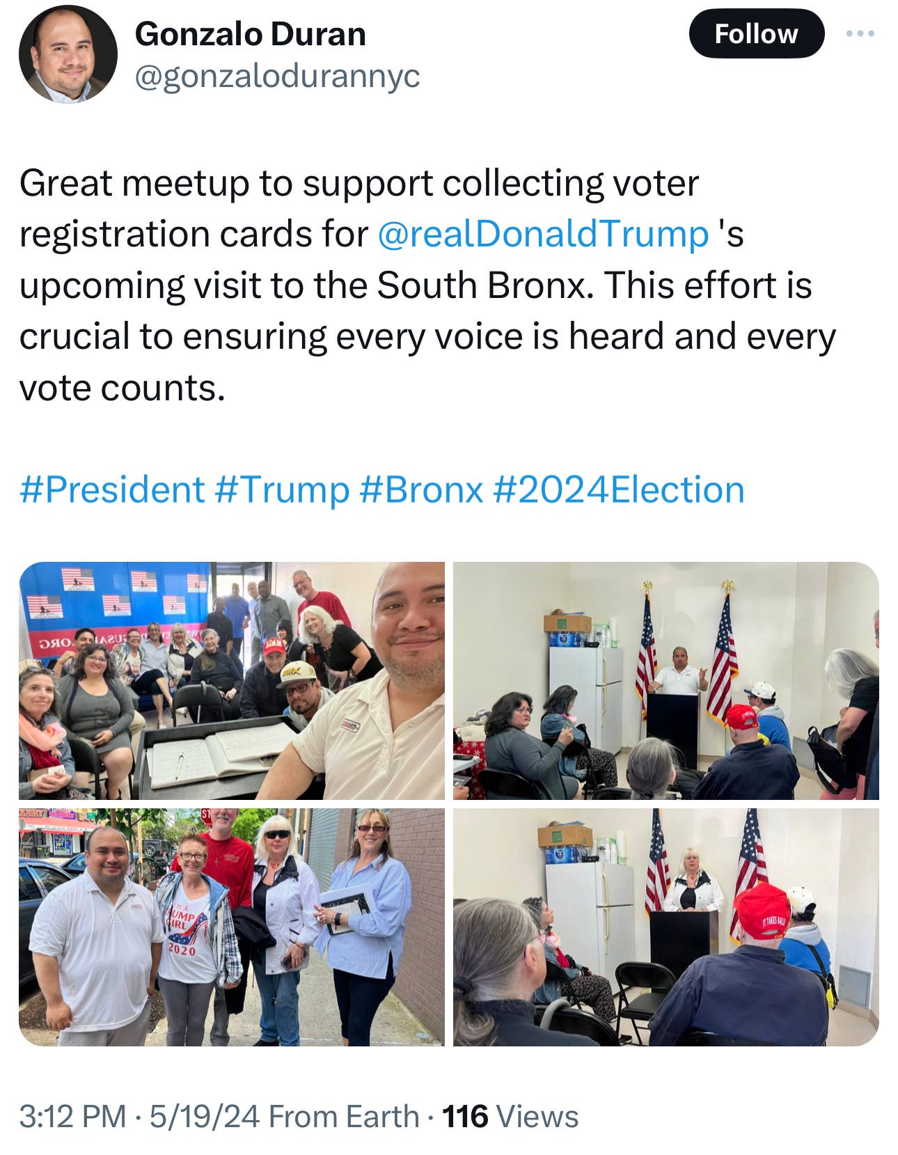 Trump Snubs Tina Forte, Other Bronx GOP Candidates at Rally ...