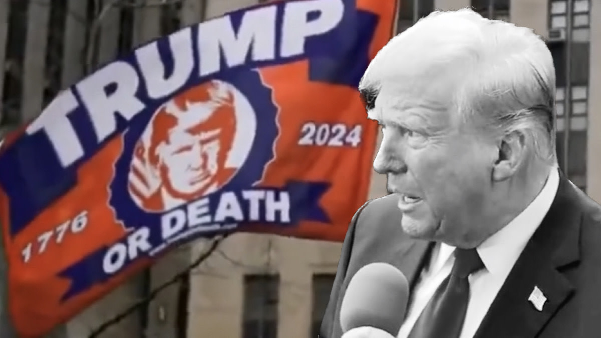Trump Posts “Trump or Death” Flag Video to Truth Social - MeidasTouch News