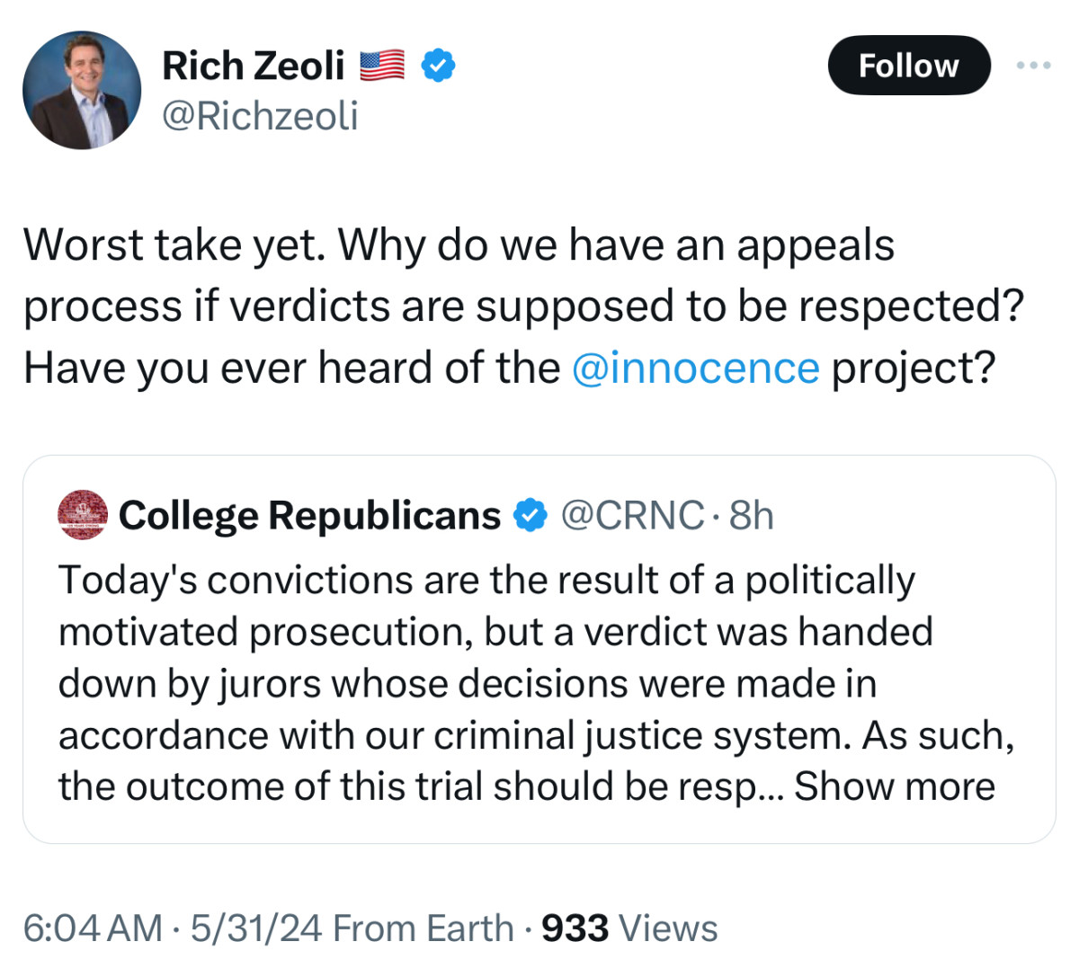MAGA Loyalists Blast College Republicans For Stating Trump's Conviction ...