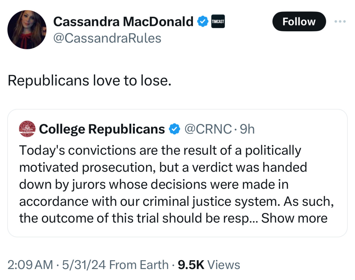 MAGA Loyalists Blast College Republicans For Stating Trump's Conviction Is "Respected ...