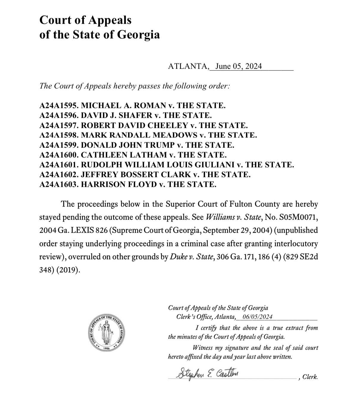 Georgia Appellate Court Stays Trump's Criminal Trial - MeidasTouch News