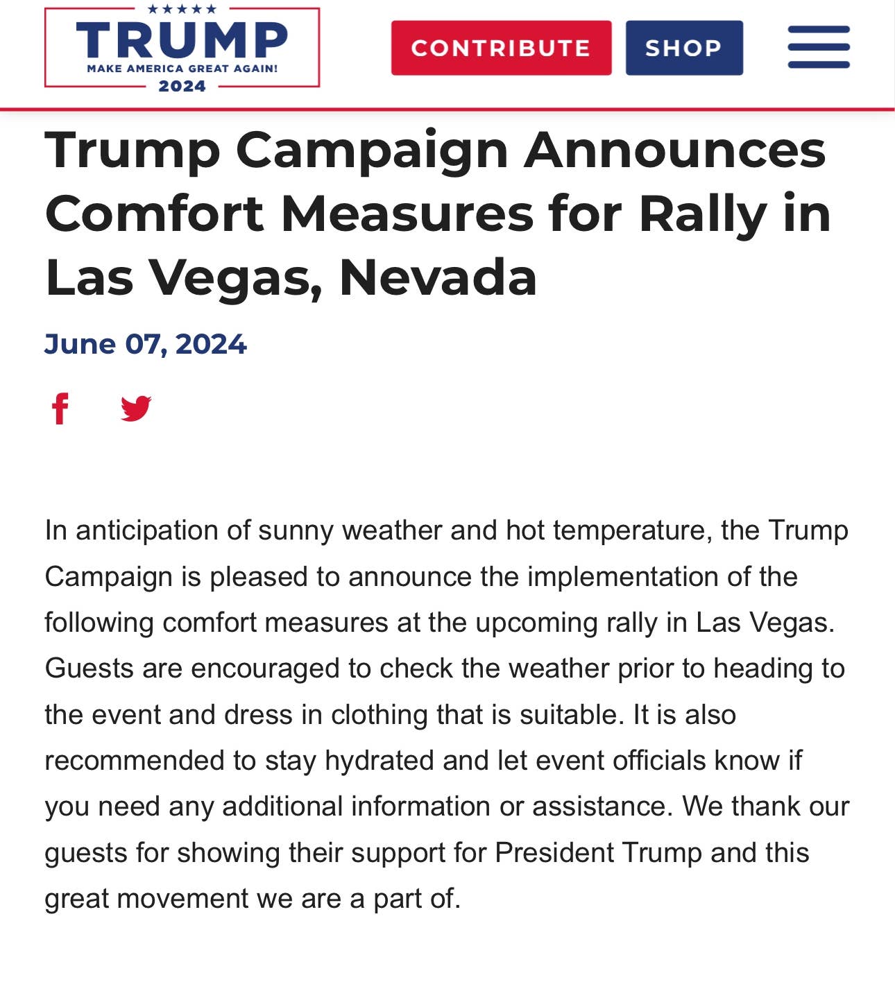 Trump Downplays Temps, Anticipates Mass Heat-Related Illness At Outdoor ...