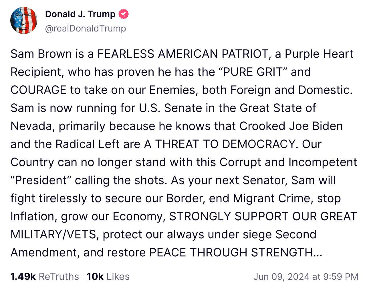 "Terrible"– MAGA Slams Trump for Endorsing Nevada “RINO” Candidate Sam ...