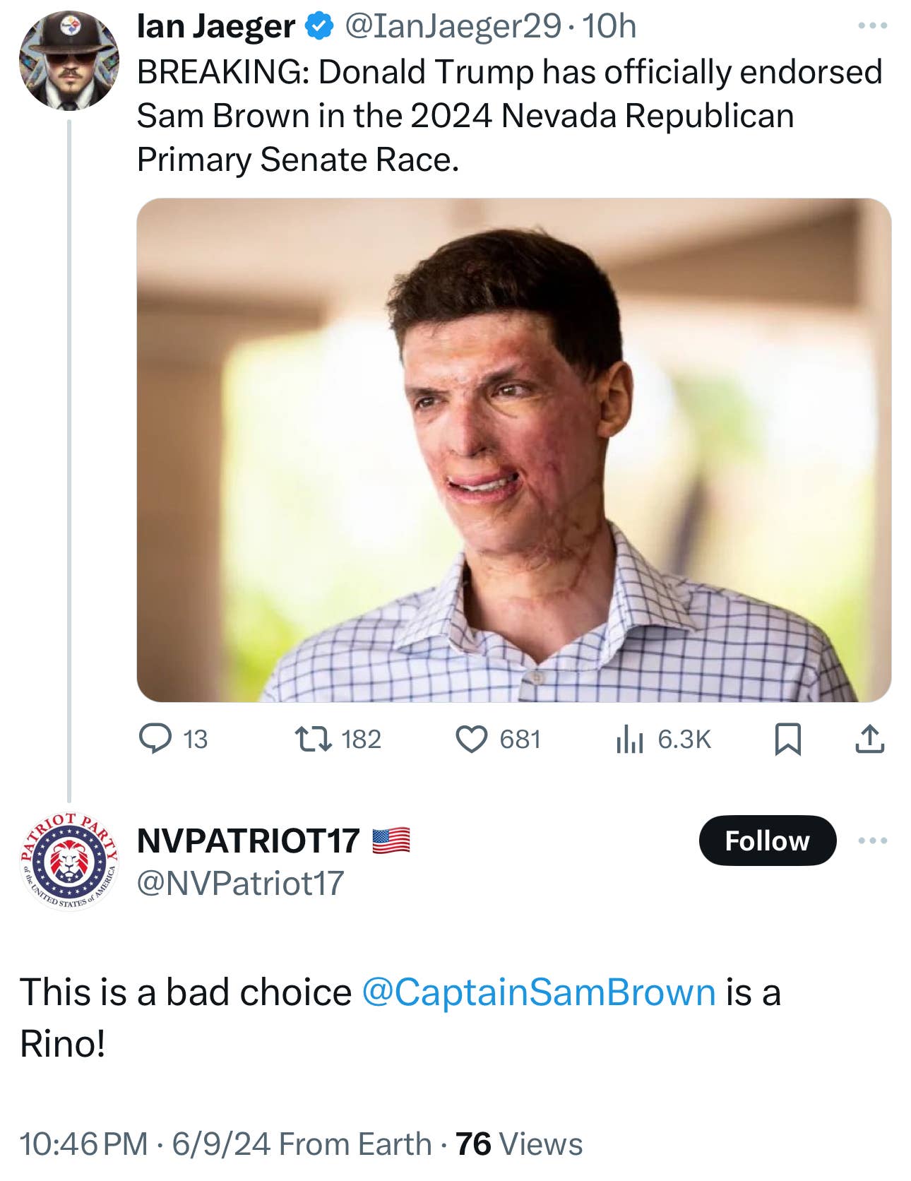 "Terrible"– MAGA Slams Trump for Endorsing Nevada “RINO” Candidate Sam ...