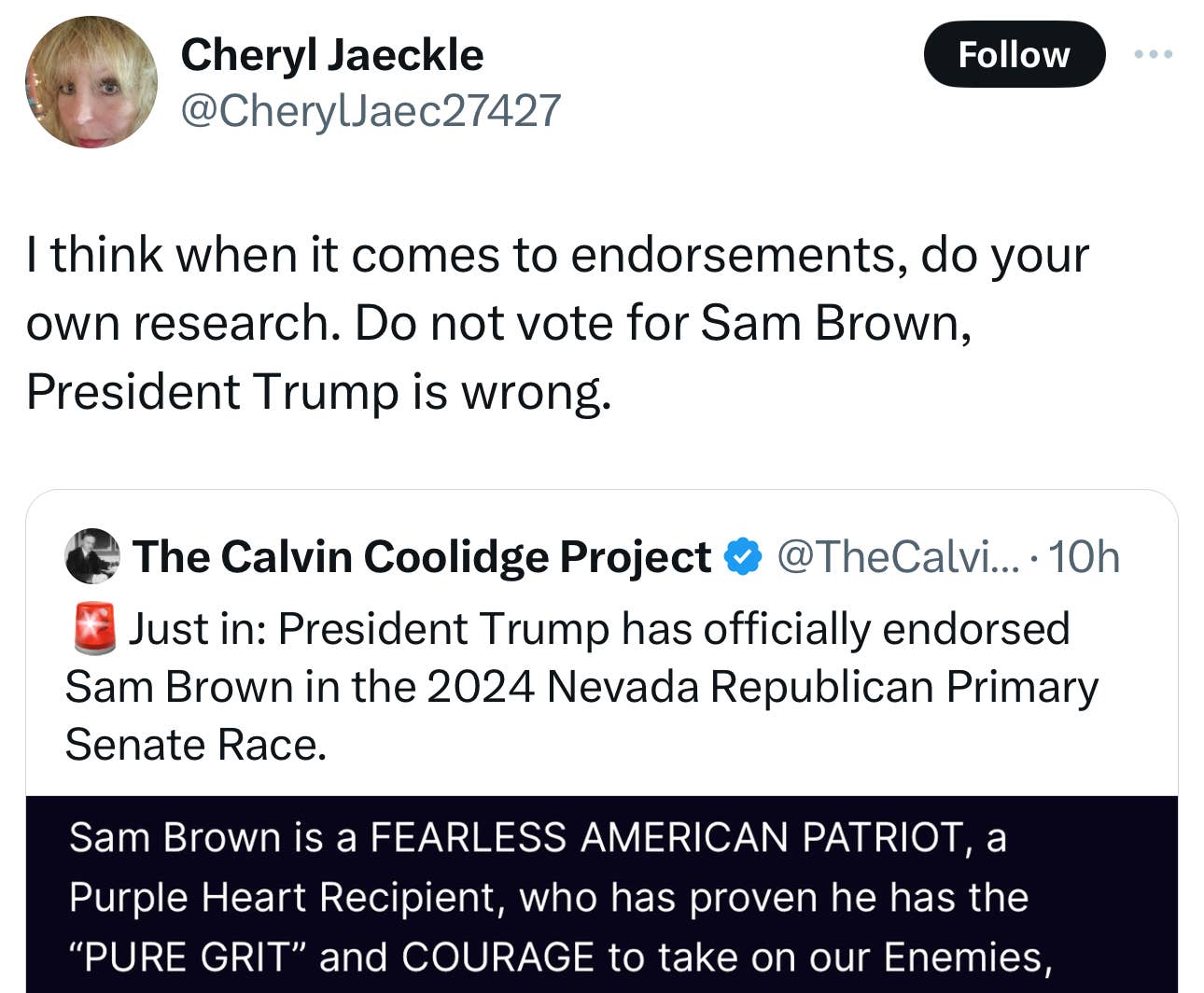 "Terrible"– MAGA Slams Trump for Endorsing Nevada “RINO” Candidate Sam ...