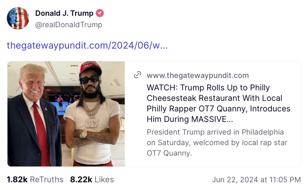 Trump Endorsed by Philly Rapper Accused of Scamming YouTuber Out of ...