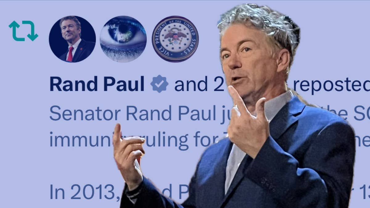 GOP Senator Rand Paul Deletes Retweet Exposing Hypocrisy Over Trump’s ...