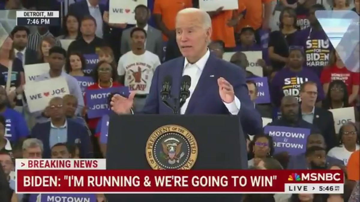 Biden discusses Project 2025 with Detroit crowd - MeidasTouch News