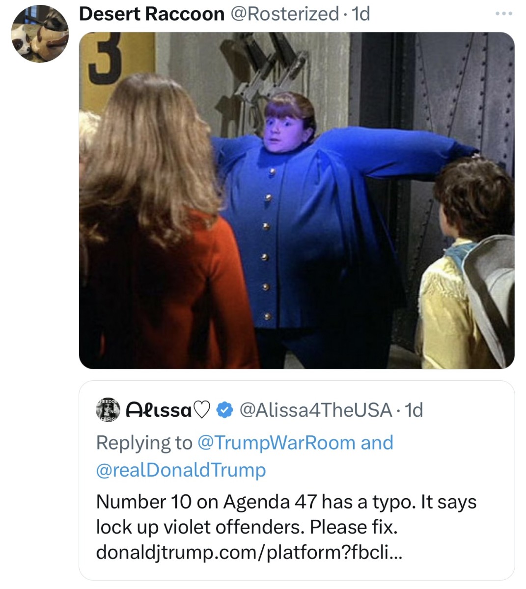 Oops! Trump Campaign Promises to Lock Up “Violet Offenders ...