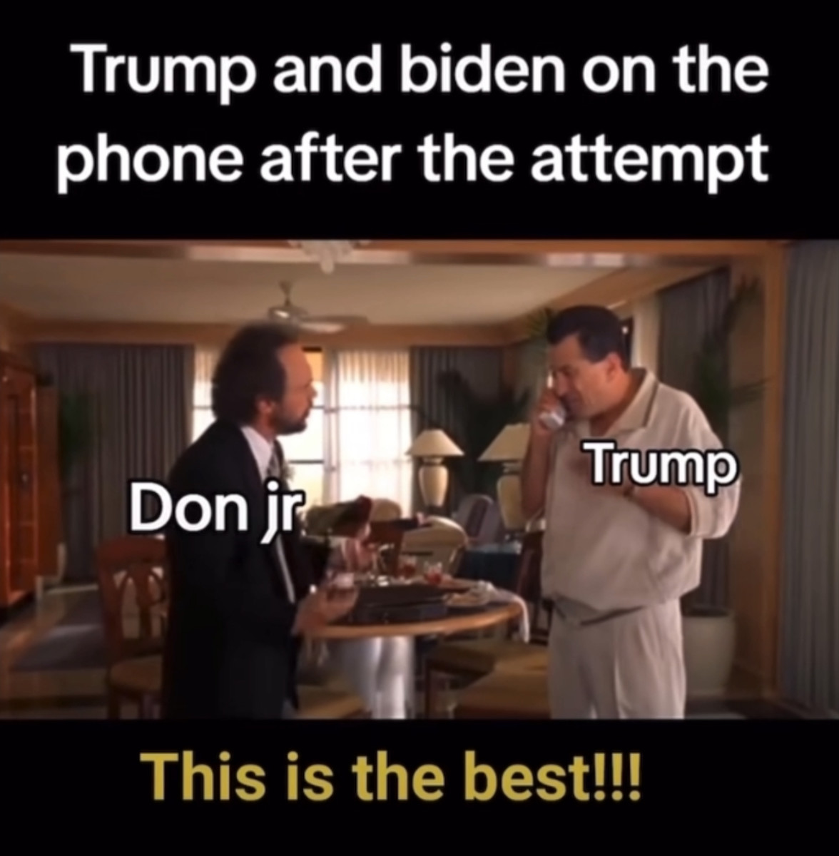 Don Jr Shared Video Meme of Trump Threatening and Blaming Biden for the ...