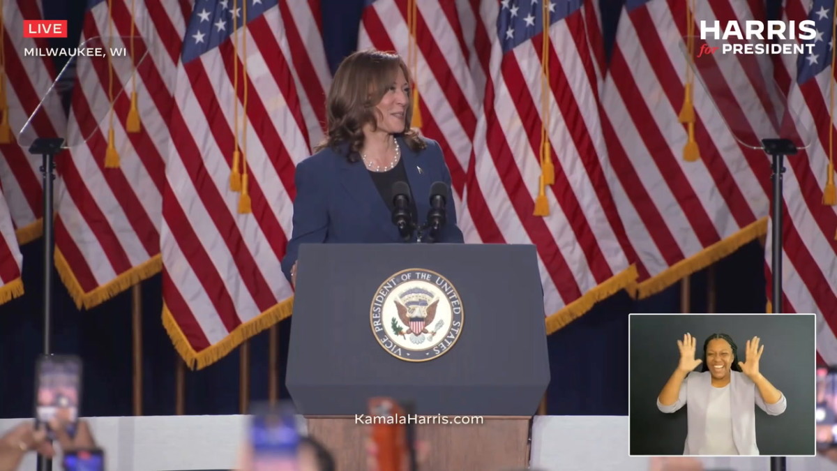 Kamala Harris Electrifies Crowd in First Campaign Speech in Milwaukee ...
