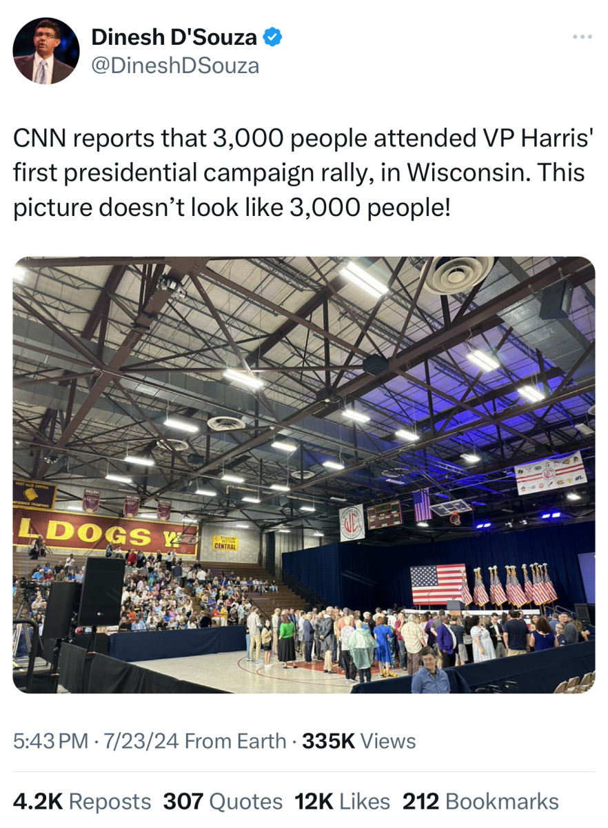 Desperate Trump Campaign Pushes Kamala Harris Crowd Size Hoax ...