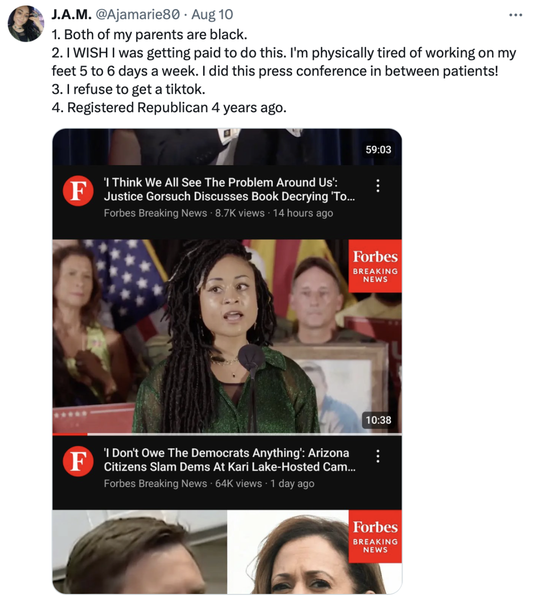 Viral Speaker at Kari Lake's "Democrats for Lake" Event Registered ...