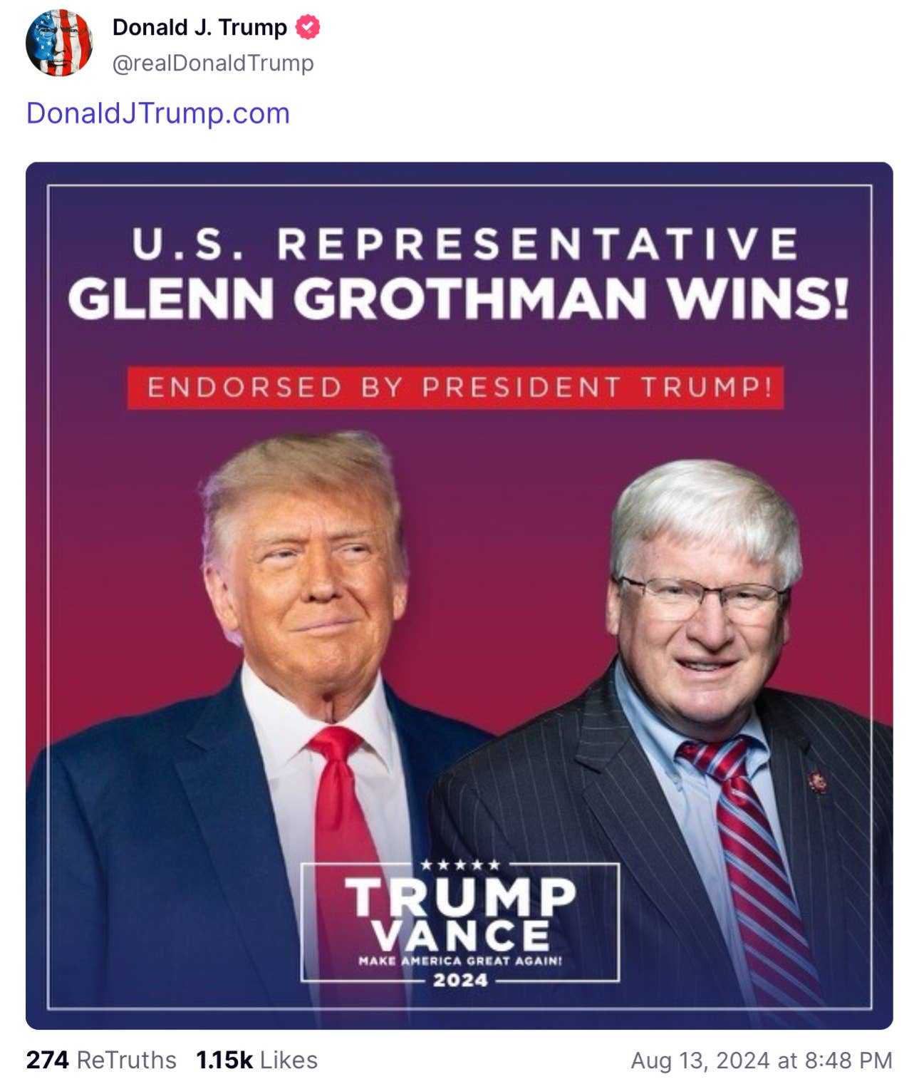 Trump Takes Credit for Endorsing Unopposed Wisconsin GOP Primary ...