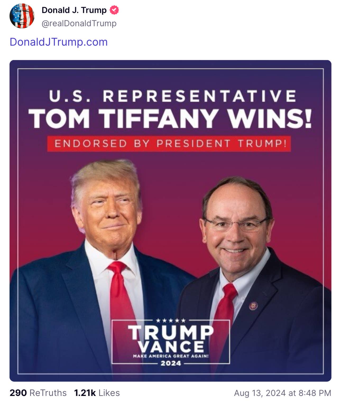 Trump Takes Credit for Endorsing Unopposed Wisconsin GOP Primary ...