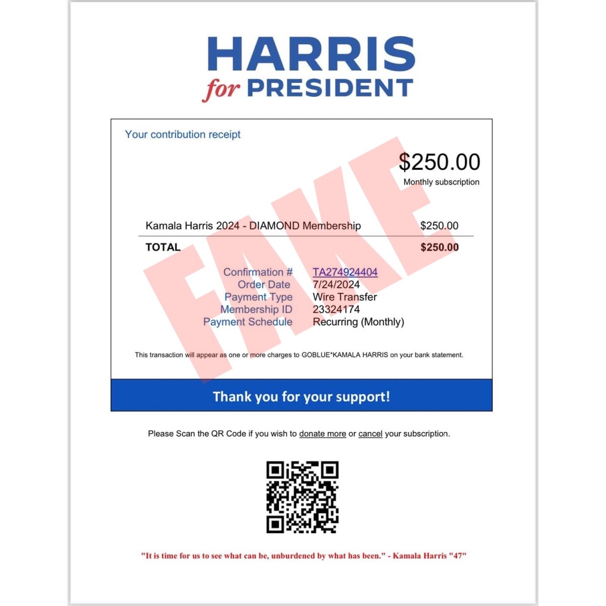 A Pro-Trump Business is Selling Fake Kamala Harris Campaign Mailers ...