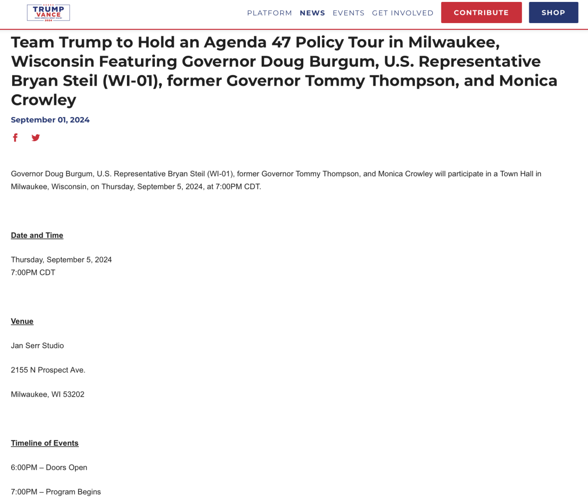 Trump Announces Project 2025 Contributor Will Join His "Agenda 47 ...