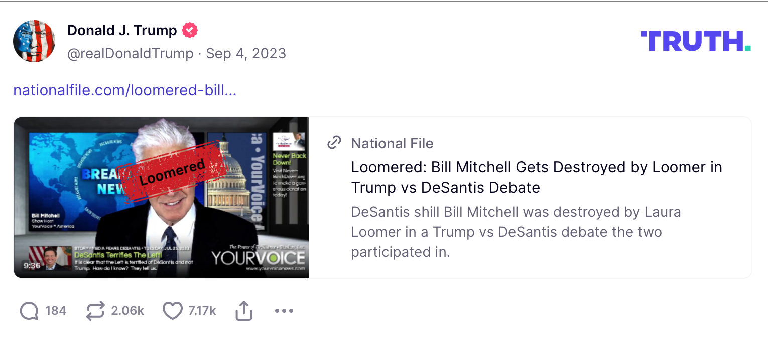 Trump Shared Laura Loomer and Her Content a Whopping 101 Times on Truth ...