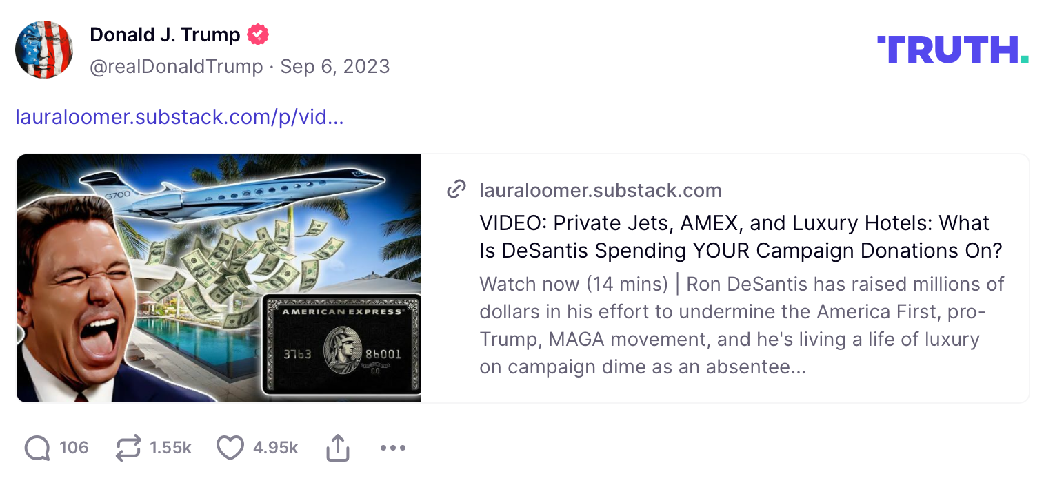 Trump Shared Laura Loomer and Her Content a Whopping 101 Times on Truth ...