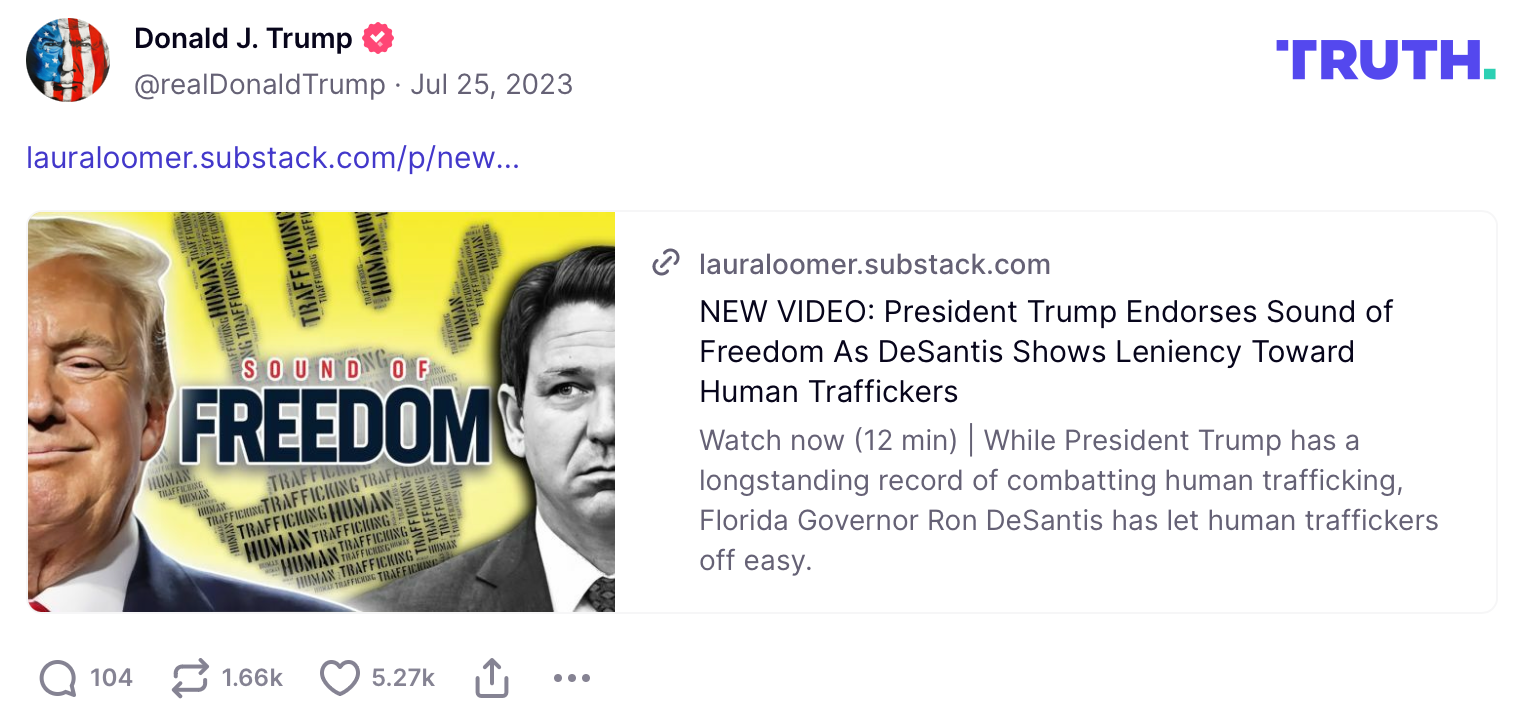 Trump Shared Laura Loomer and Her Content a Whopping 101 Times on Truth ...