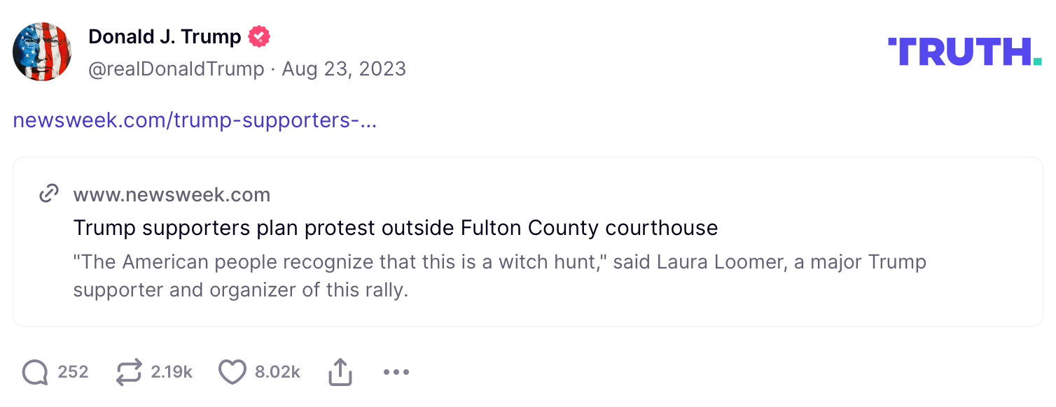 Trump Shared Laura Loomer and Her Content a Whopping 101 Times on Truth ...