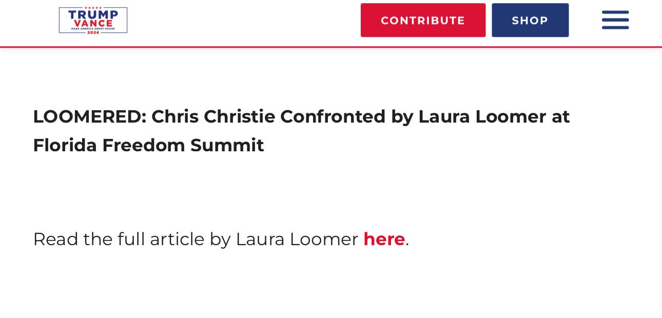 The Trump Campaign Amplified Laura Loomer a Dozen Times on Their Own ...