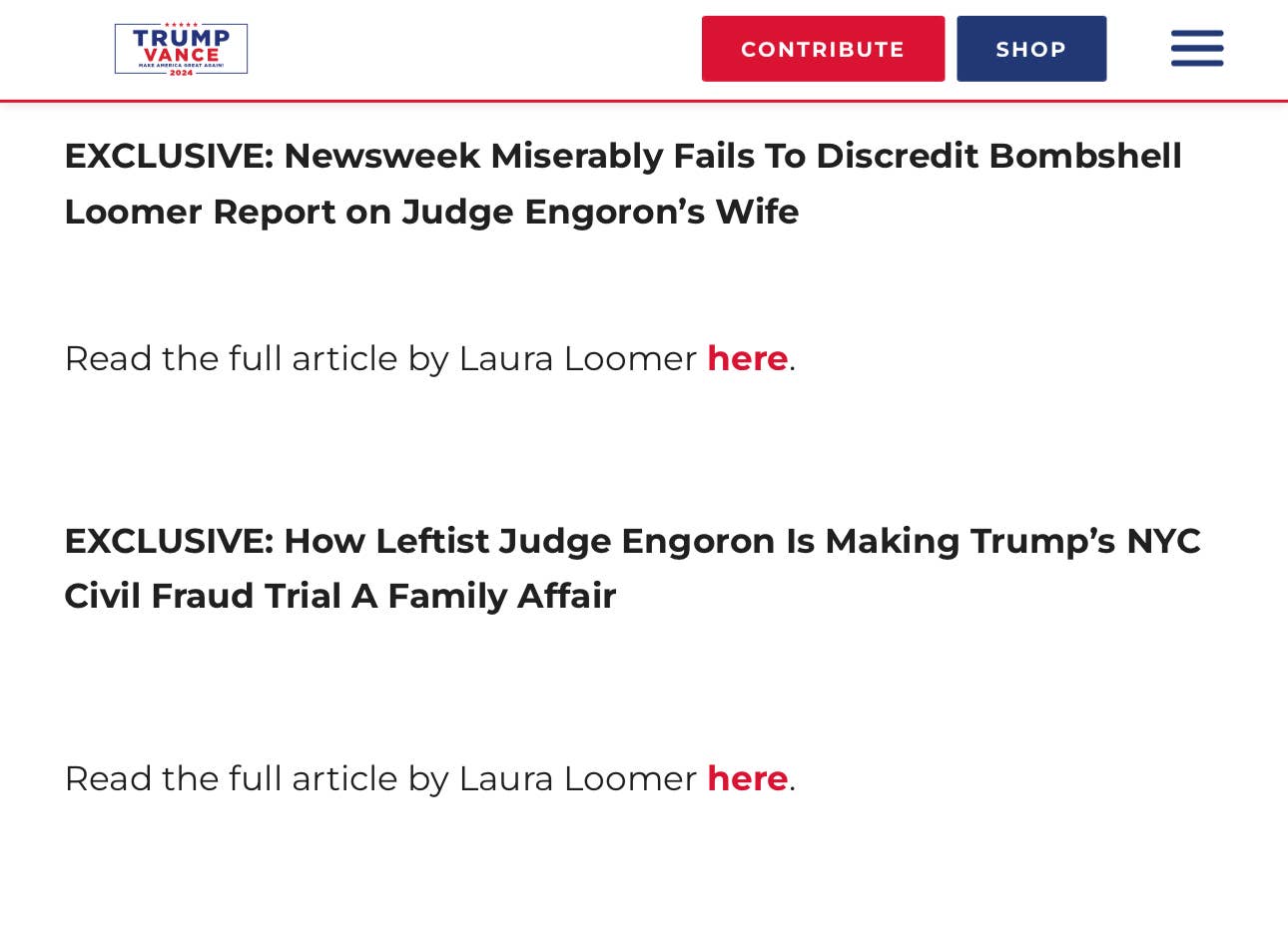 The Trump Campaign Amplified Laura Loomer a Dozen Times on Their Own ...