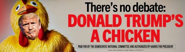 Billboards Featuring Trump in a Chicken Suit Displayed Near Rallies ...