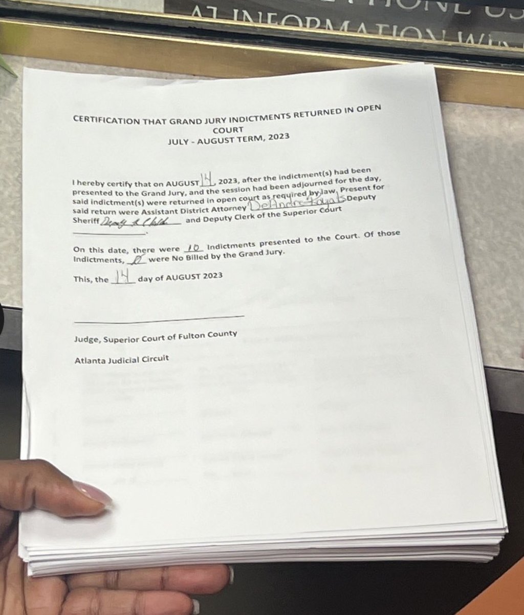BREAKING: TEN INDICTMENTS ISSUED BY FULTON COUNTY GRAND JURY ...