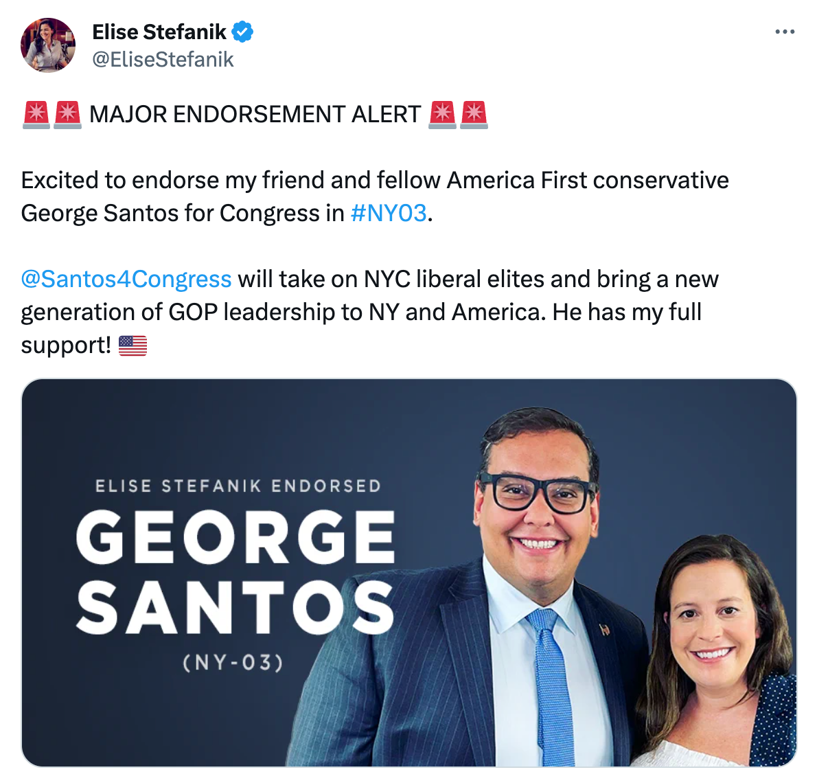 While Staffers Fled, Elise Stefanik Stood By George Santos ...