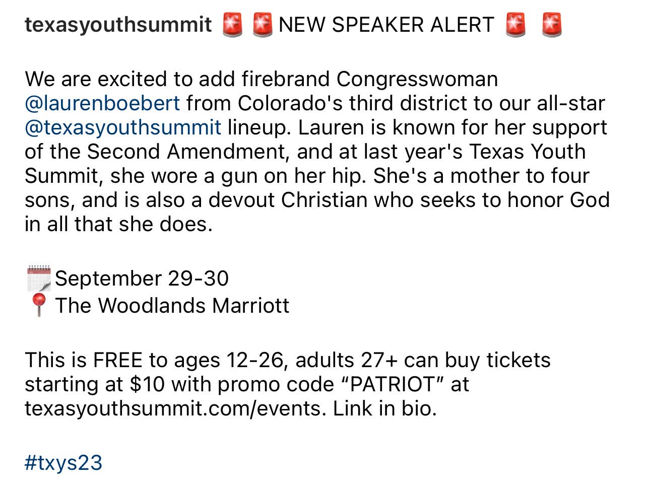 Texas Youth Summit Scrubs Lauren Boebert from Speaker Lineup ...