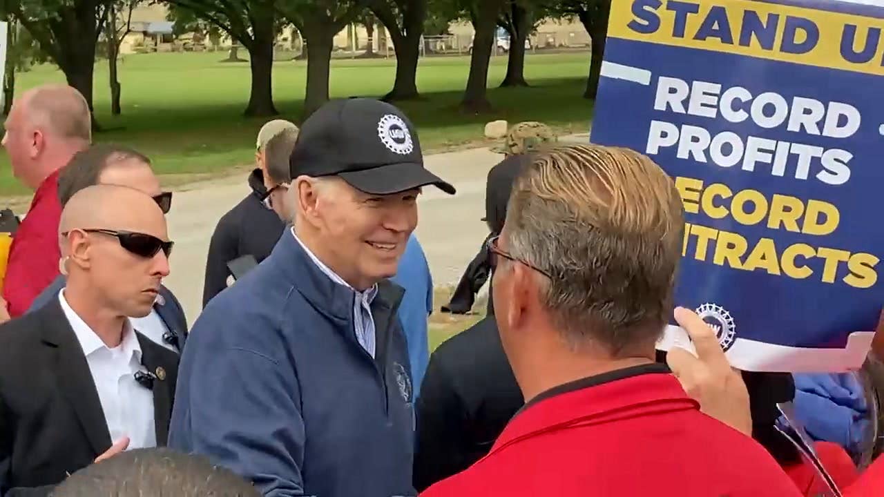 'He's With Us!': Union Workers Praise Biden for Joining Picket Line ...