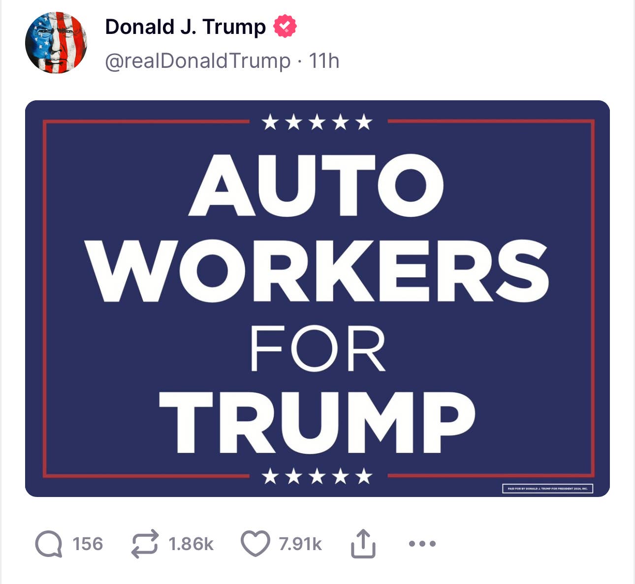Non-Union Attendees Held Union Signs At Trump's Fake Union Rally ...