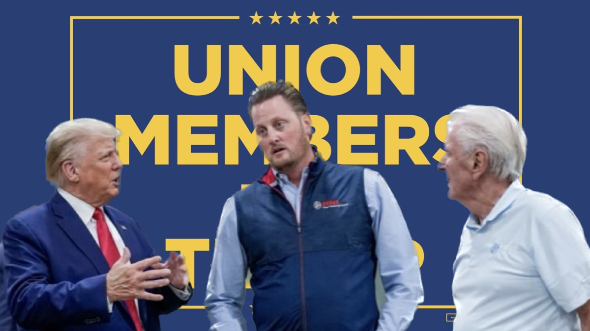 Non-Union Attendees Held Union Signs At Trump's Fake Union Rally ...