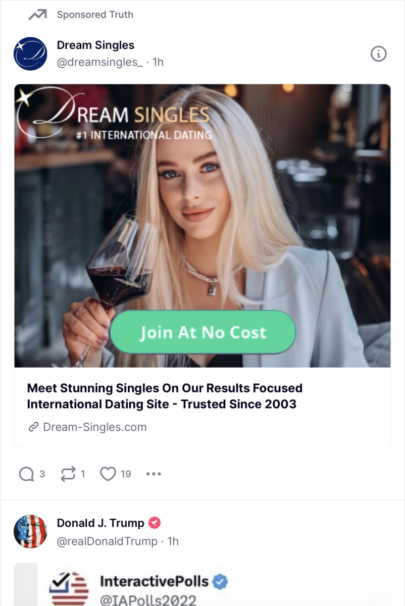 America First? “International Dating” Ads are Now Appearing on Trump’s ...