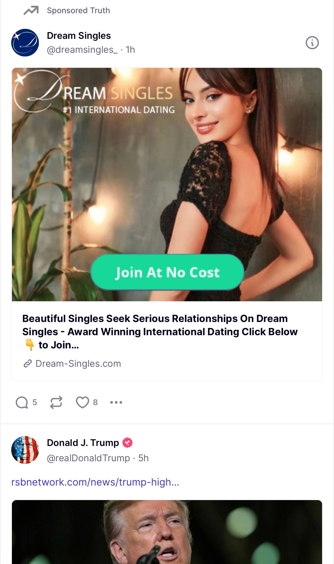 America First? “International Dating” Ads are Now Appearing on Trump’s ...