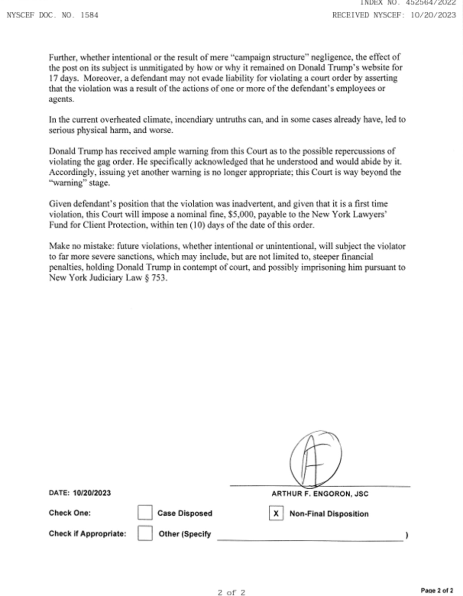 EXCLUSIVE: Don Jr. Posts Attack on Judge After Gag Order Violation ...