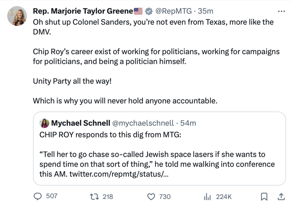 Marjorie Taylor Greene Attacks "Vaping Groping Lauren Boebert ...