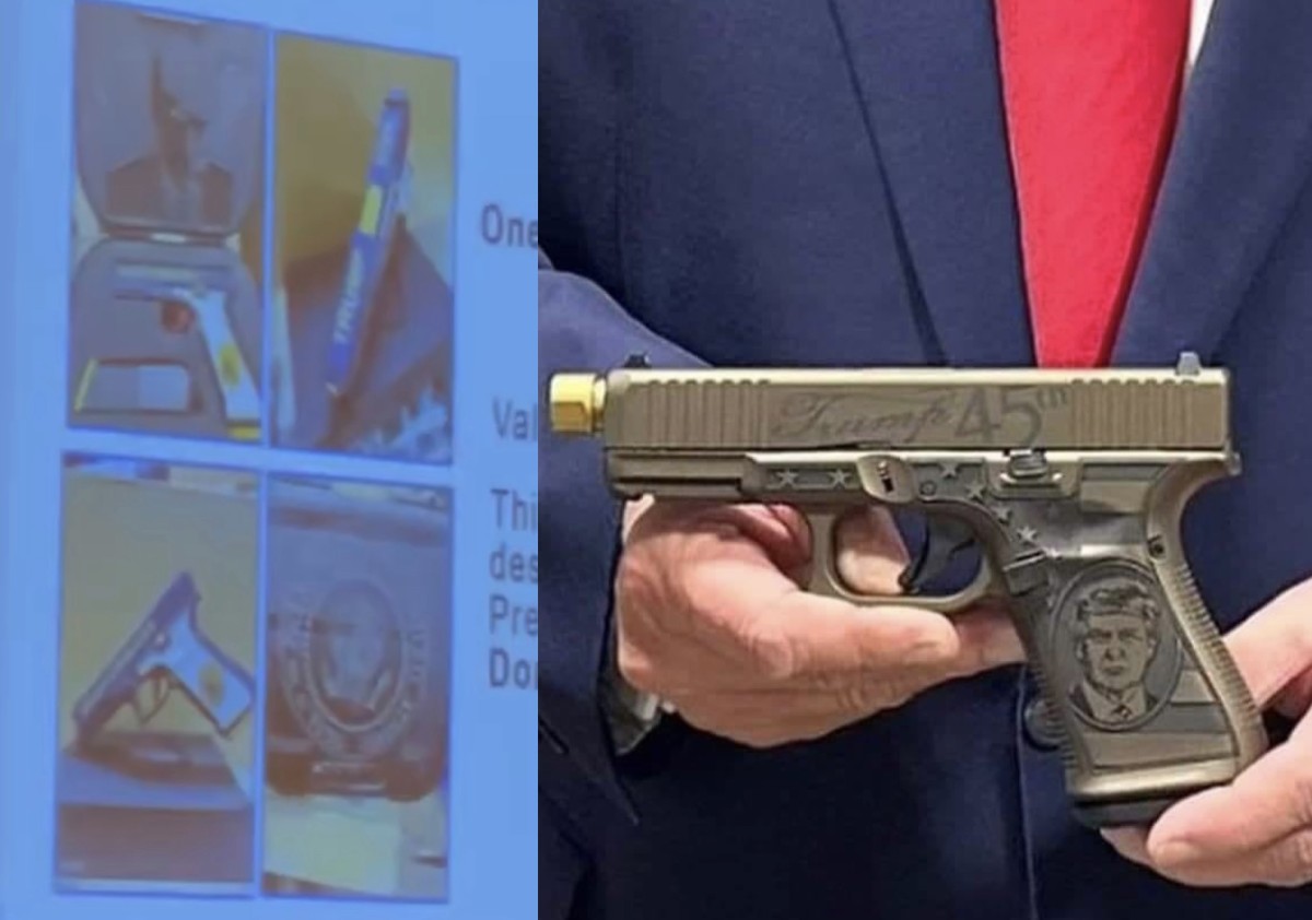 EXCLUSIVE: Trump Gun Auctioned Off at Mar-a-Lago in Likely Violation of ...