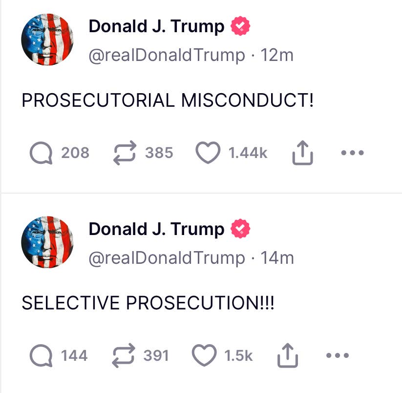 Trump Celebrates Stay of Gag Order, Attacks Court Officials ...