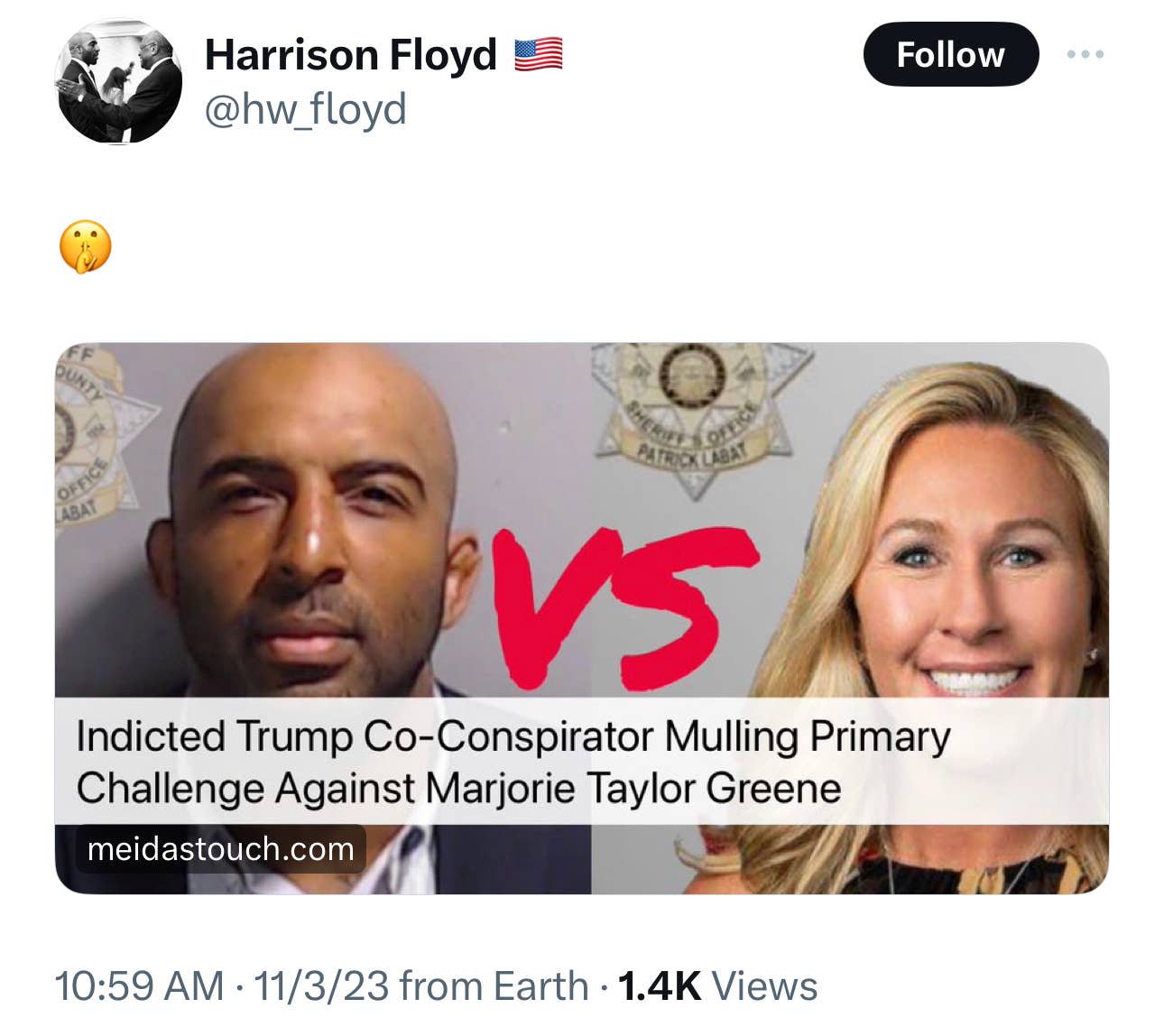 Indicted Trump Codefendant Harrison Floyd Has Been Posting Attacks on ...
