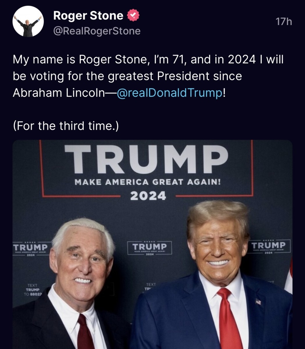 Roger Stone's Truth Social Followers Attack Him for Betraying Trump ...